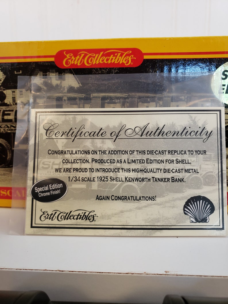 Shell 1925 Kenworth Tanker, Die Cast Metal Replica, Shell Collectibles ...