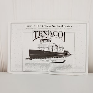 Texaco Fire Chief Tugboat, Ertl Die Cast Metal Replica, Texaco Tugs ...
