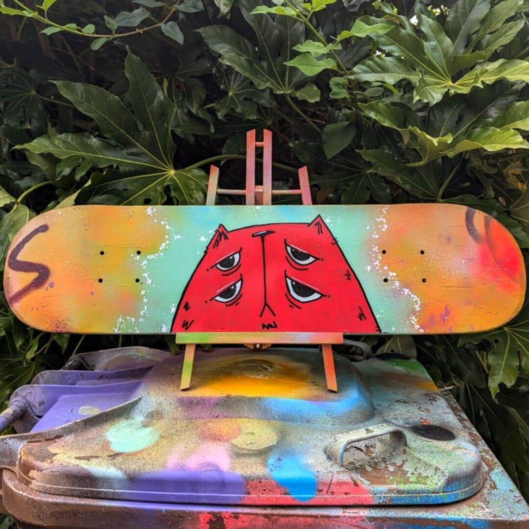 Upcycled Skateboard Deck Wall Decor Artwork - Etsy