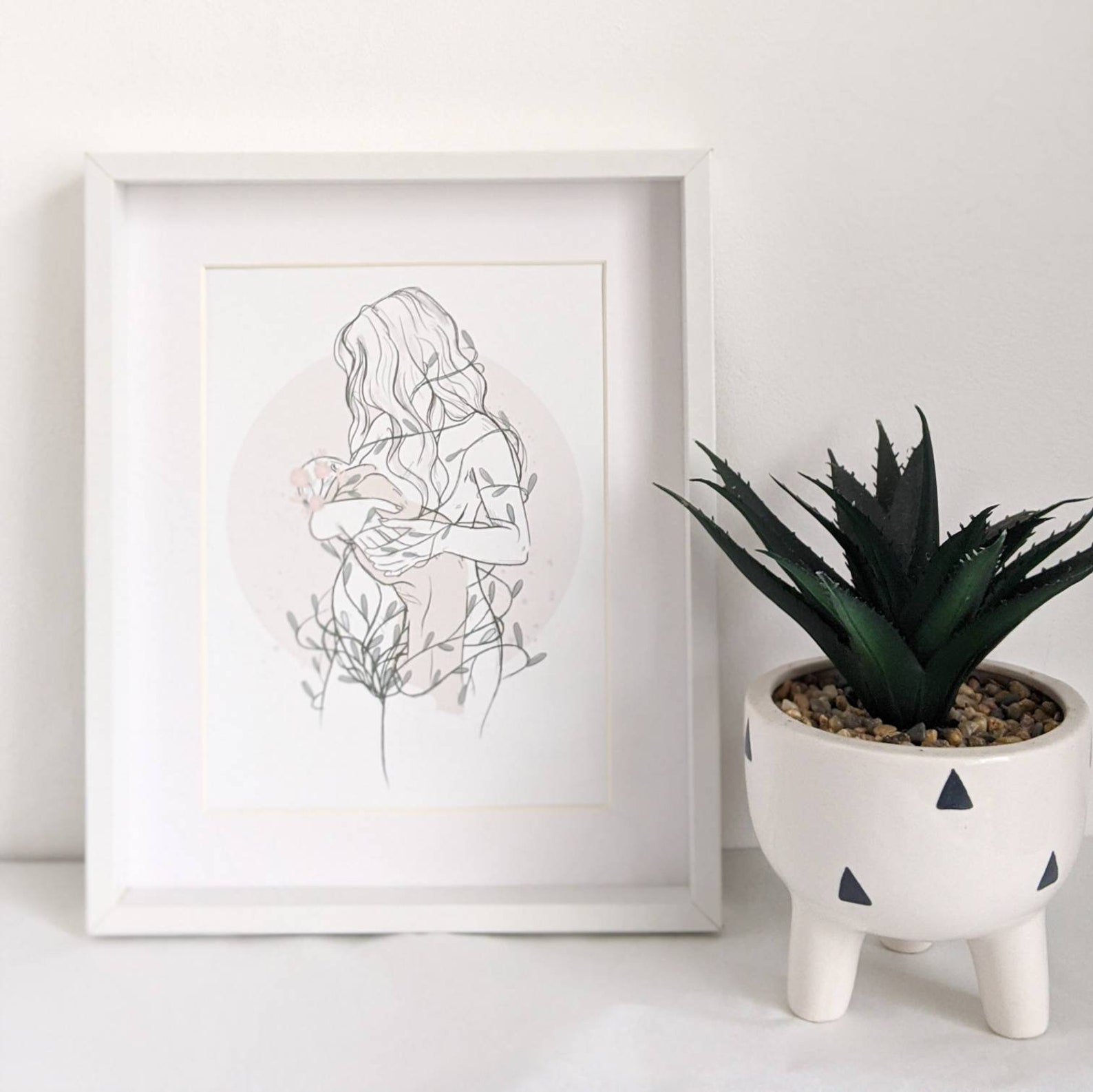 A Mother's Love A5 Print Baby Mum Mama Nursing | Etsy