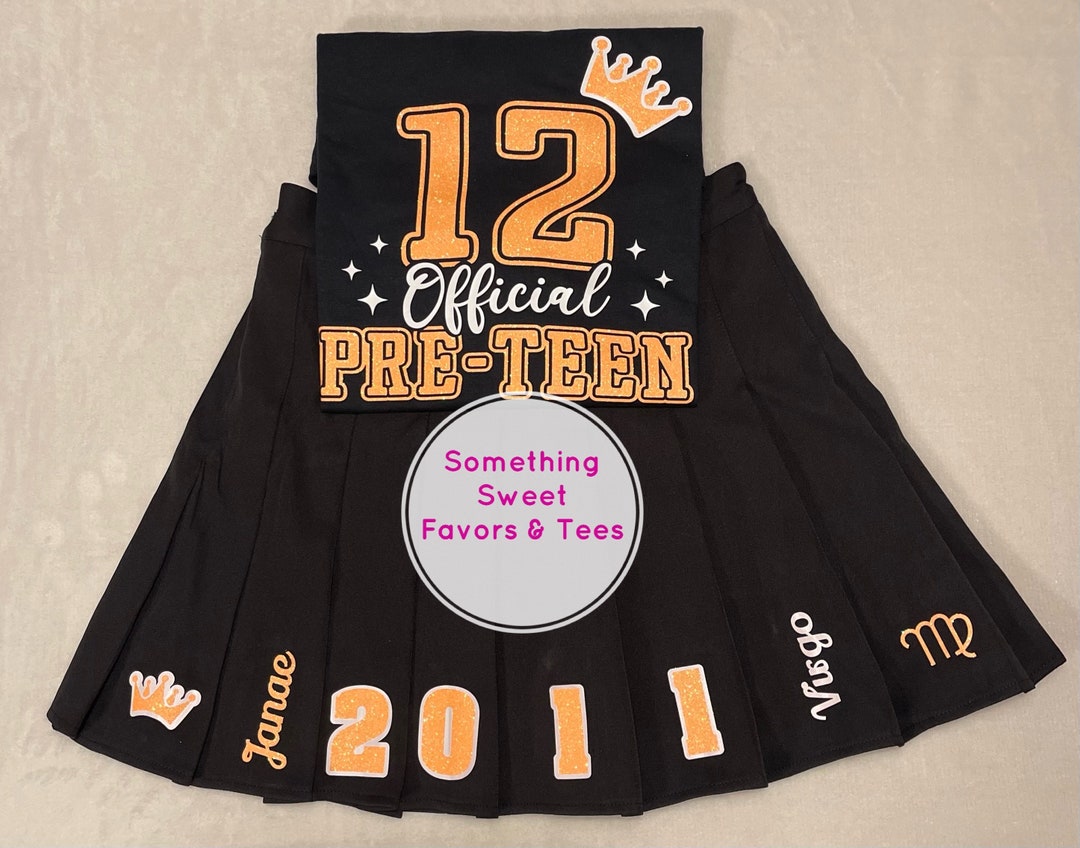 12th Birthday Outfit (colors Can Be Changed) - Etsy