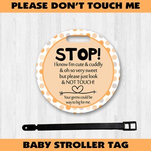 Baby Stroller Tag, Don't Touch Me Tag Variety - Etsy