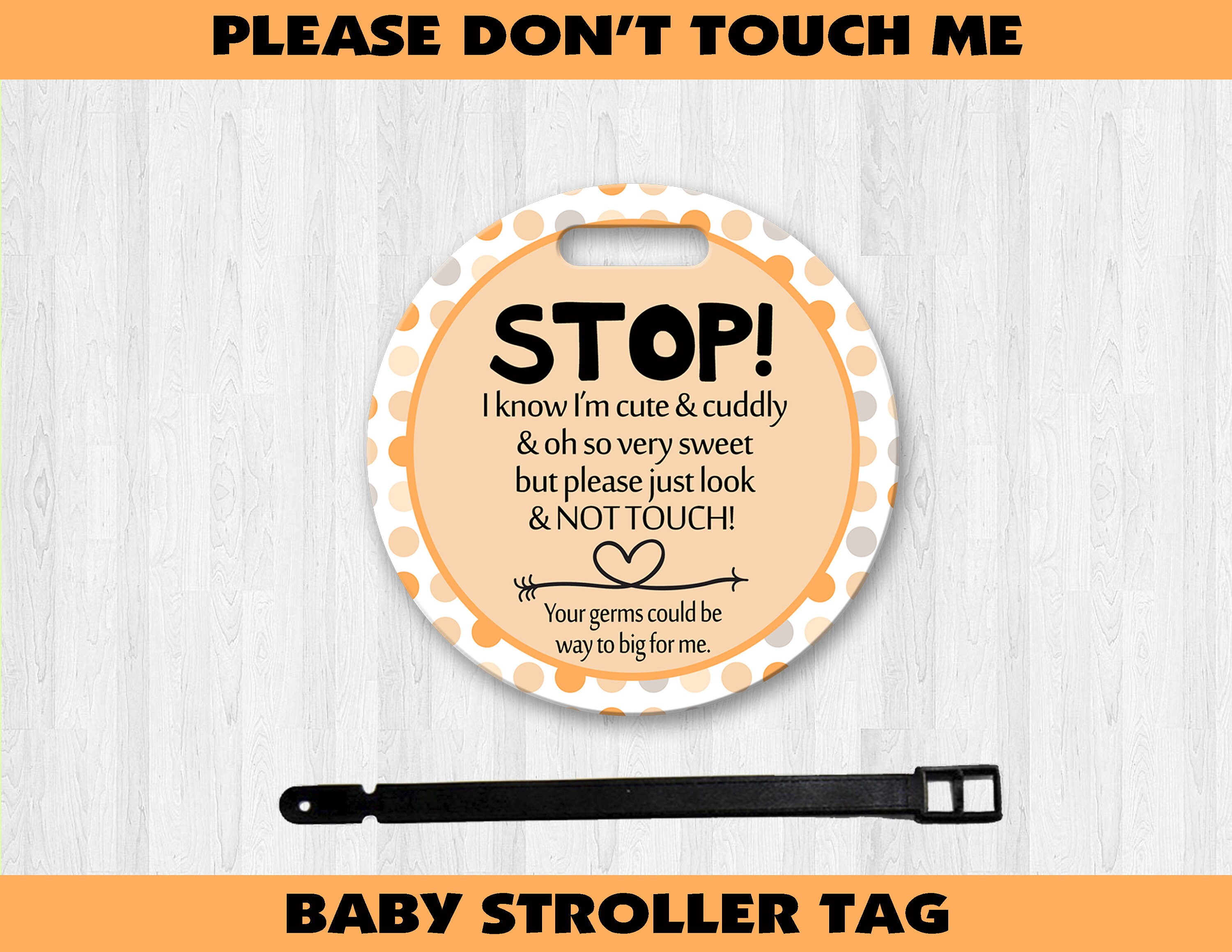 Baby Stroller Tag Don't Touch Me Tag Variety | Etsy