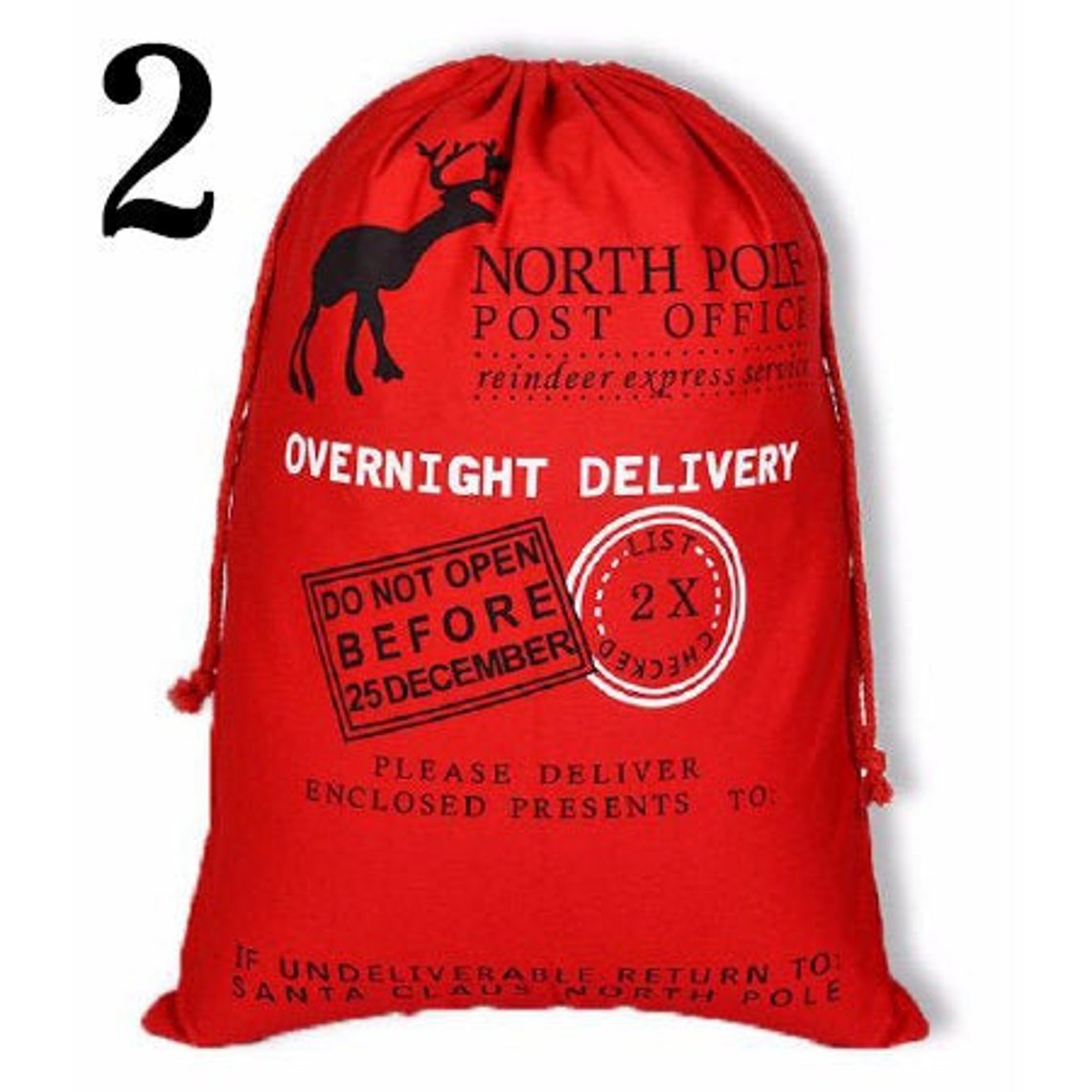 Christmas Gift Sacks. Santa Bags. Custom Santa Sacks. | Etsy