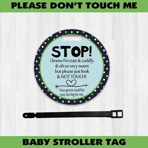 Baby Stroller Tag, Don't Touch Me Tag Variety - Etsy