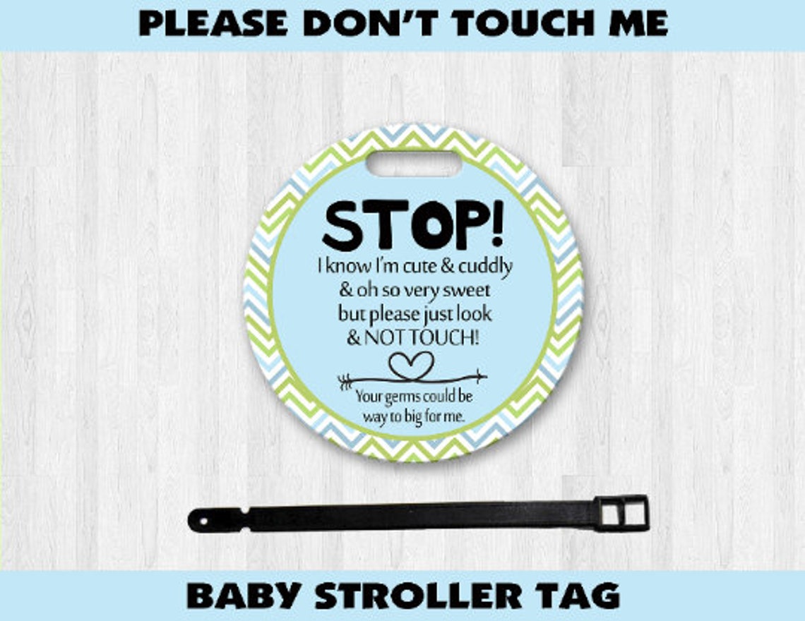 Baby Stroller Tag Don't Touch Me Tag Variety | Etsy