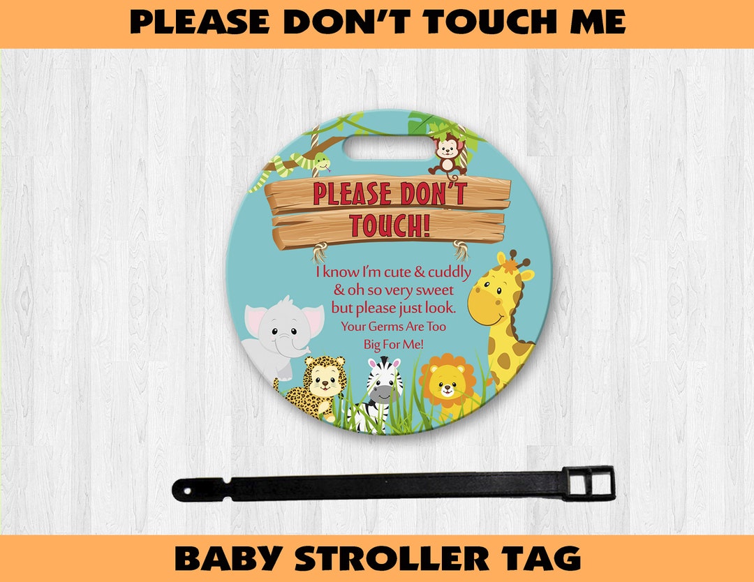 Baby Stroller Tag, Don't Touch Me Tag - Etsy
