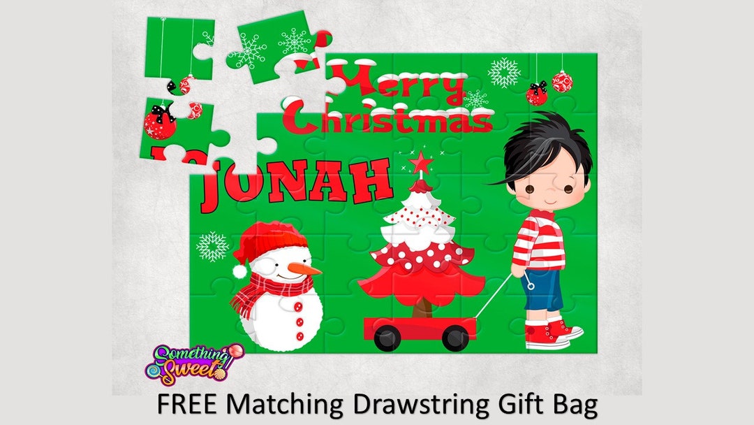 Puzzle, Kids Christmas Puzzle, Mdf Wood Puzzle, Custom Puzzle, Snowman ...