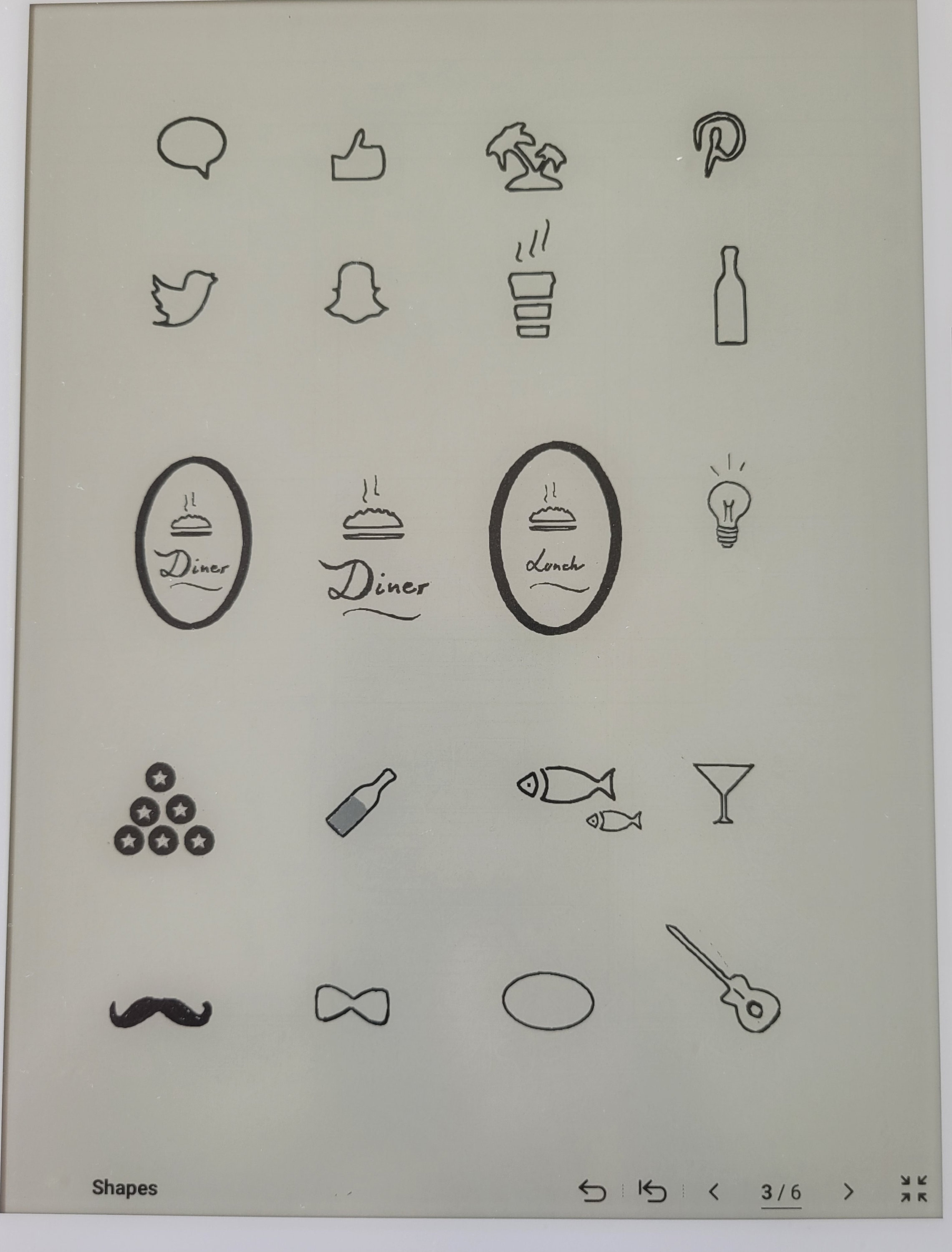 SUPERNOTE Visual Library : Stickers, Shapes, Lines and More and an ...