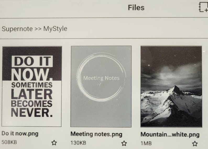 Supernote Visual Library: Stickers, Shapes, Lines + Note Covers (.note ...