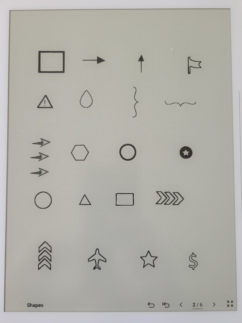 Supernote Visual Library: Stickers, Shapes, Lines + Note Covers (.note ...