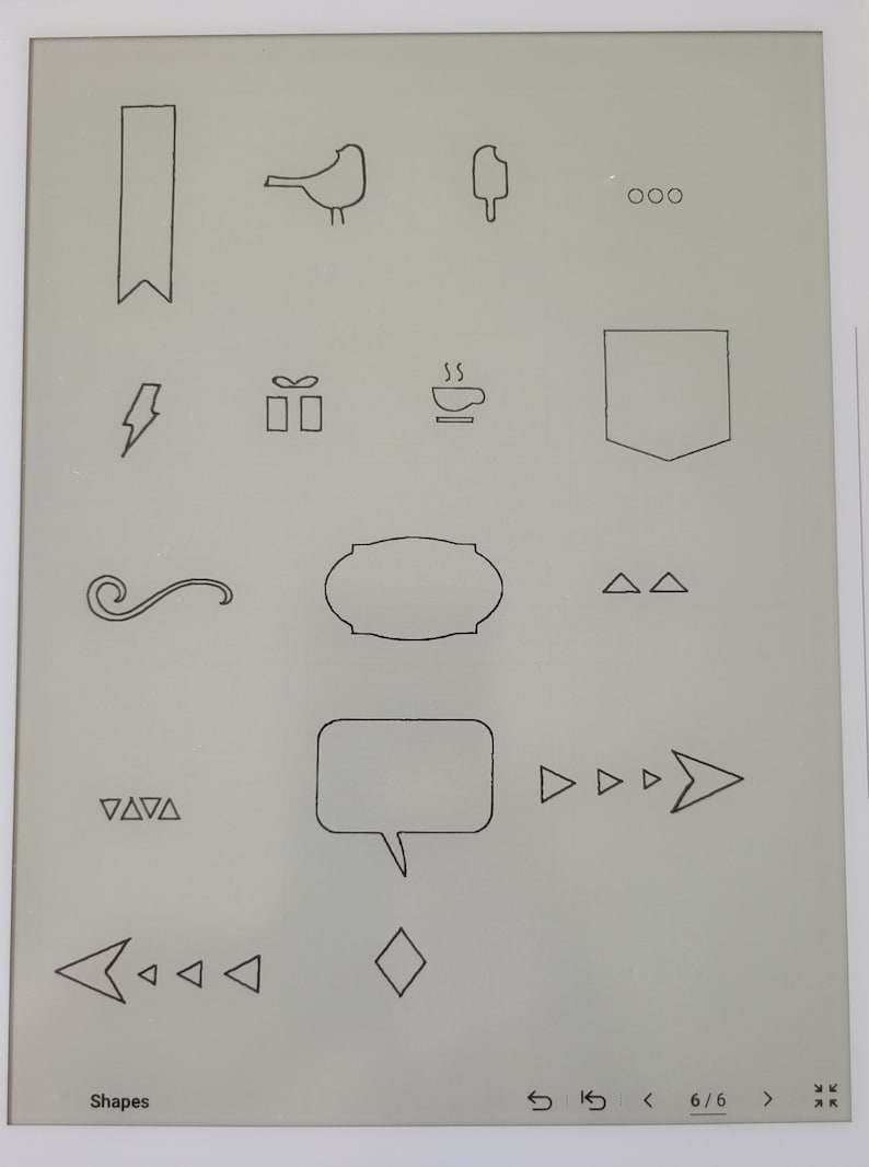 Supernote Visual Library: Stickers, Shapes, Lines + Note Covers (.note ...