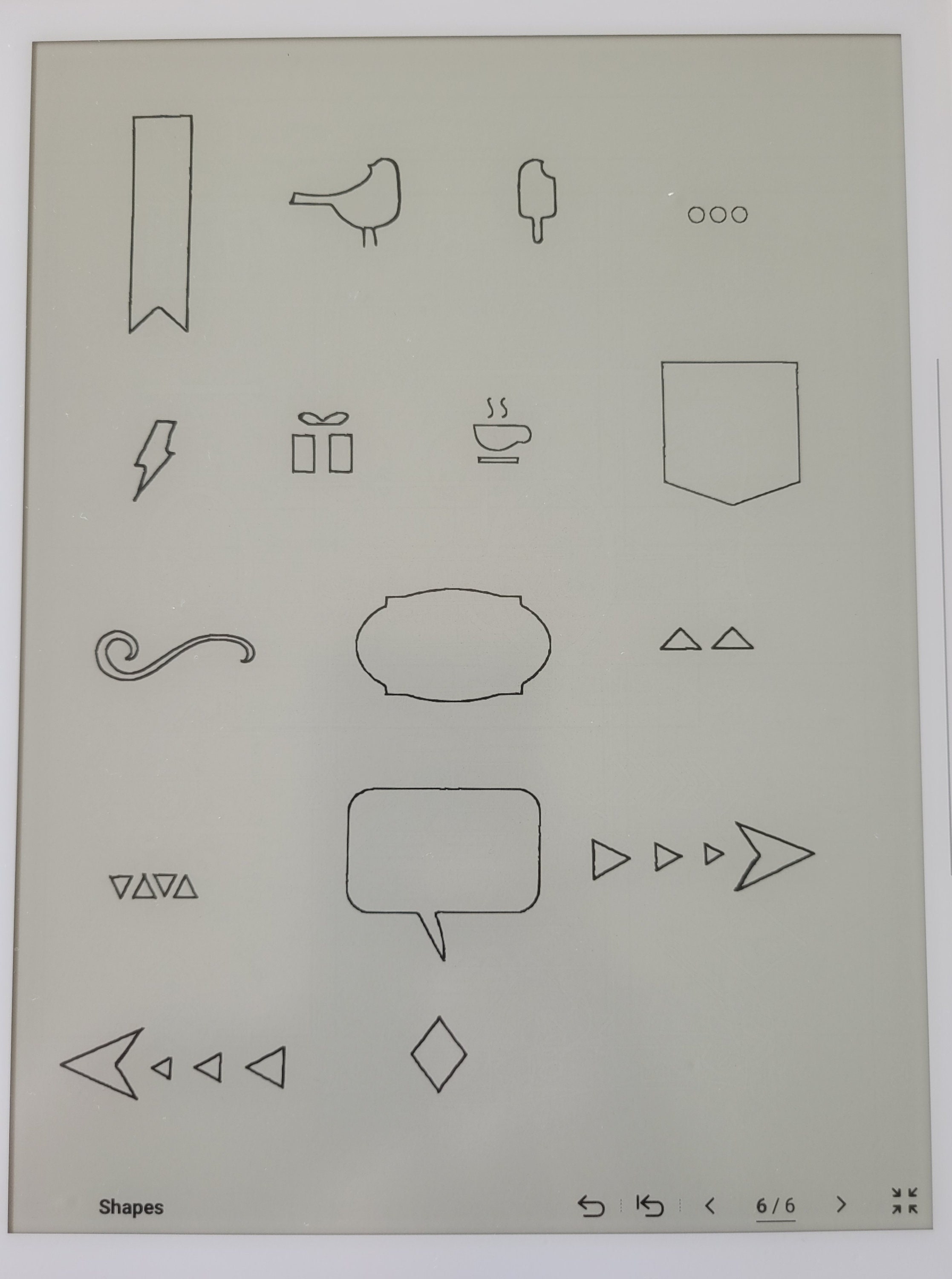 SUPERNOTE Visual Library : Stickers, Shapes, Lines and More and an ...