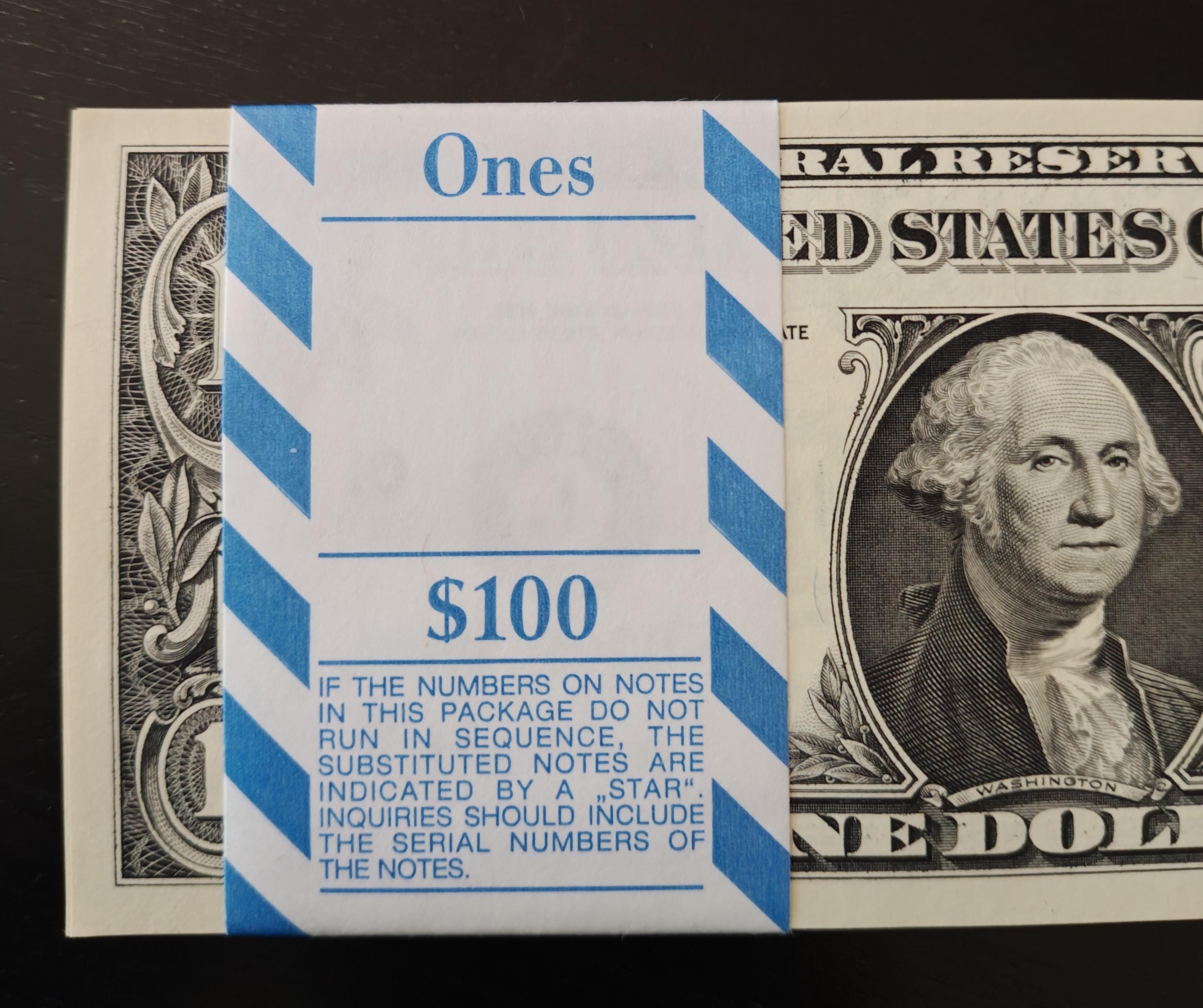 Pair of 2, One Dollar Star Note - Rare US Currency - Consecutive ...