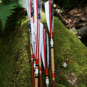 Wood Arrows Traditional Wood Arrows for Archery Longbow and Recurve - Etsy