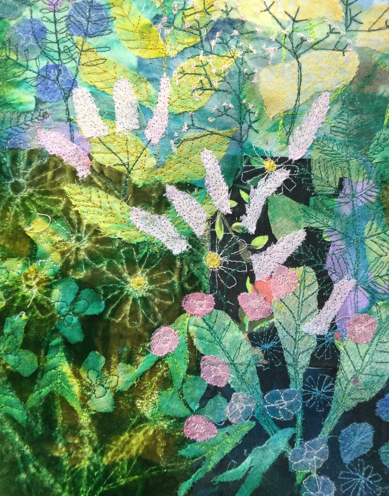 Mixed Media Textile Art - Etsy