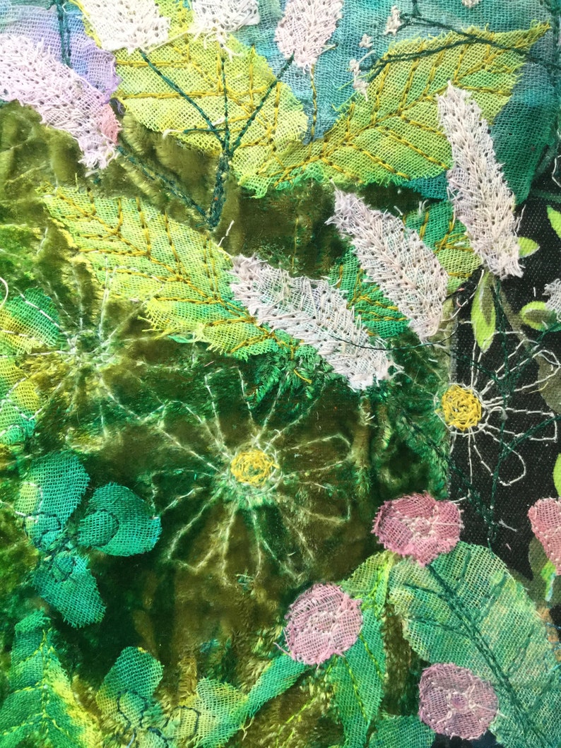 Mixed Media Textile Art - Etsy