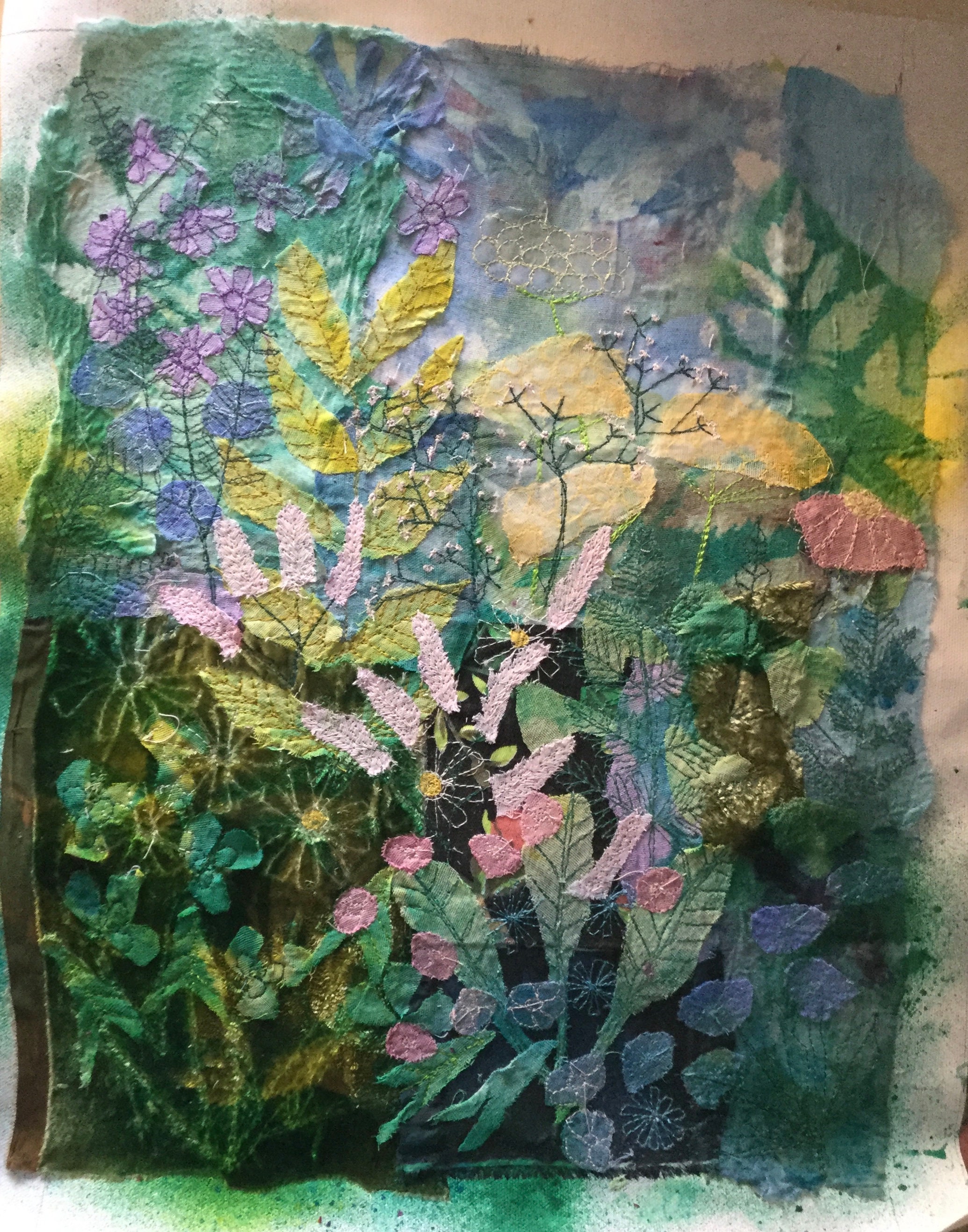 Mixed Media Textile Art - Etsy UK