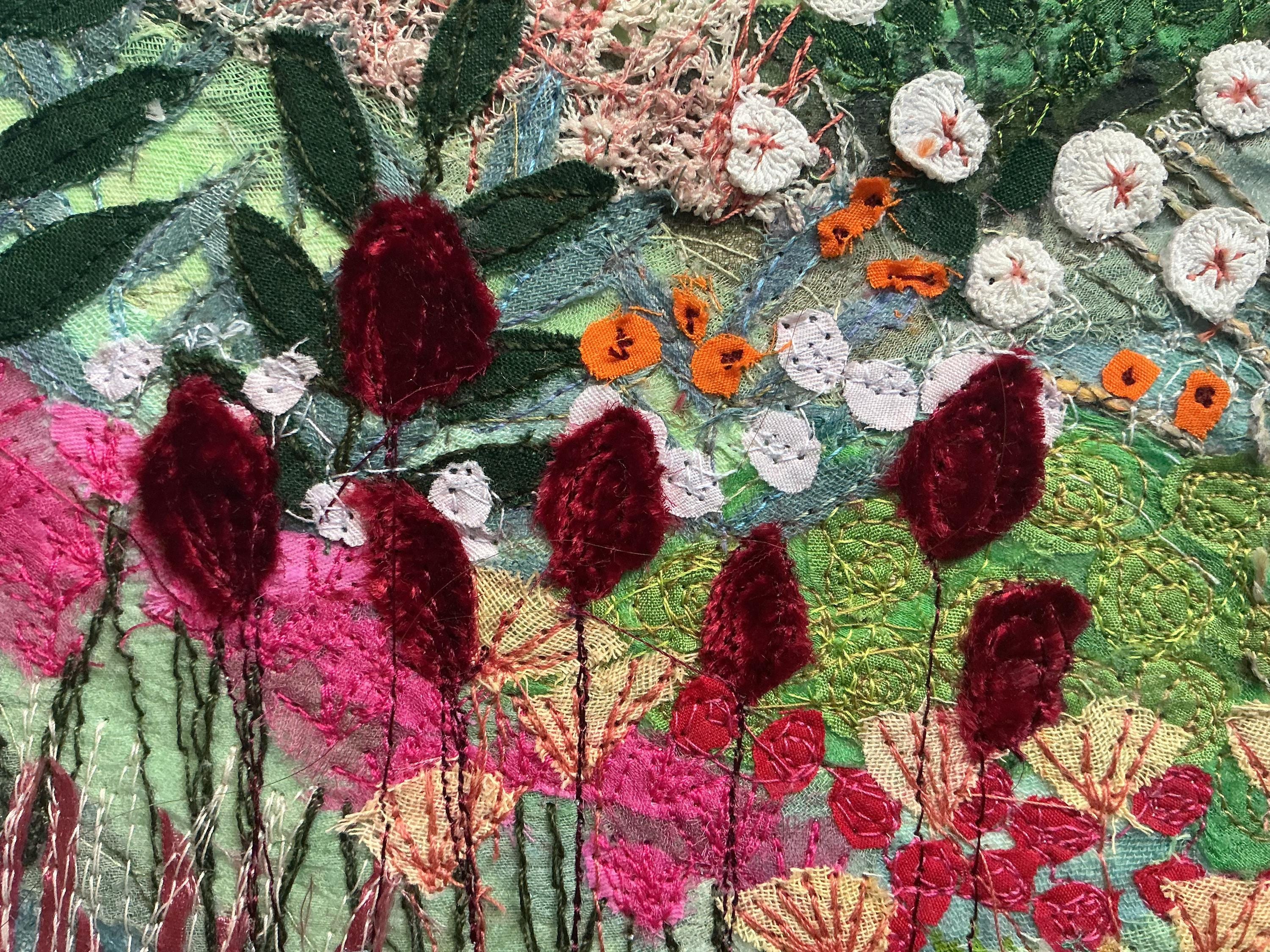 Original Textile Art .inverewe Garden . 12 by 16 Inches - Etsy UK