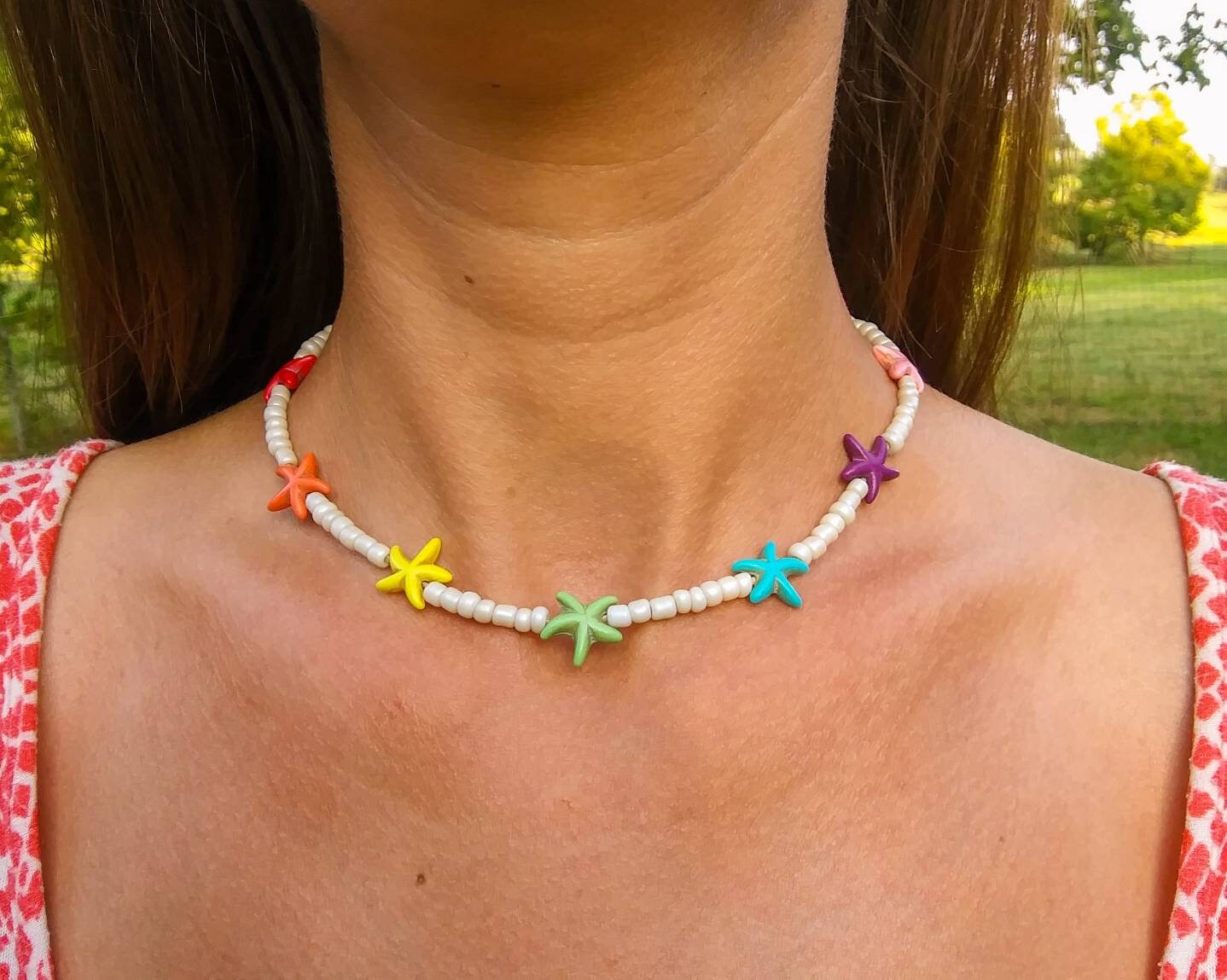 Regenboog ketting / kralen ketting / kralen choker ketting / - Etsy ...