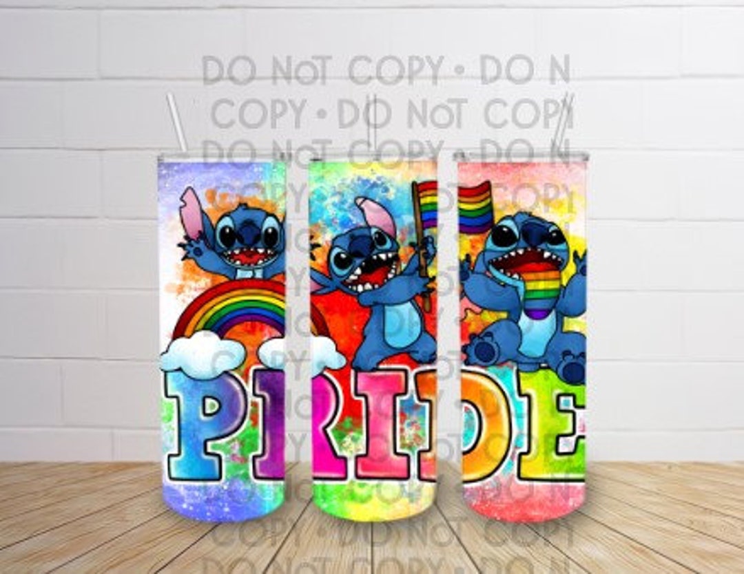 Lilo and Stitch Pride- Gay LGBT- 20 Oz Straight Tumbler - Etsy