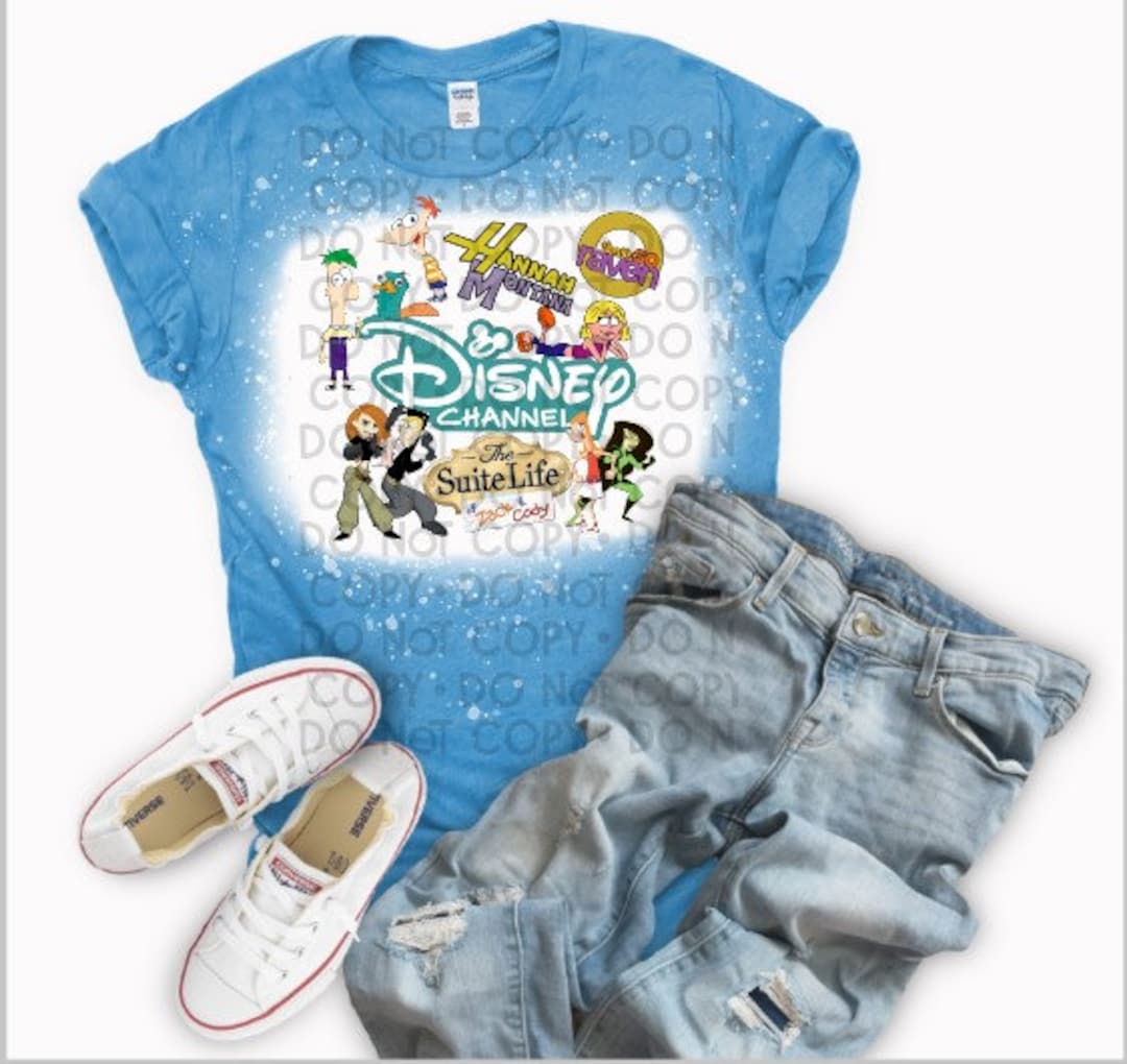 Disney Channel Bleached Shirt - Etsy