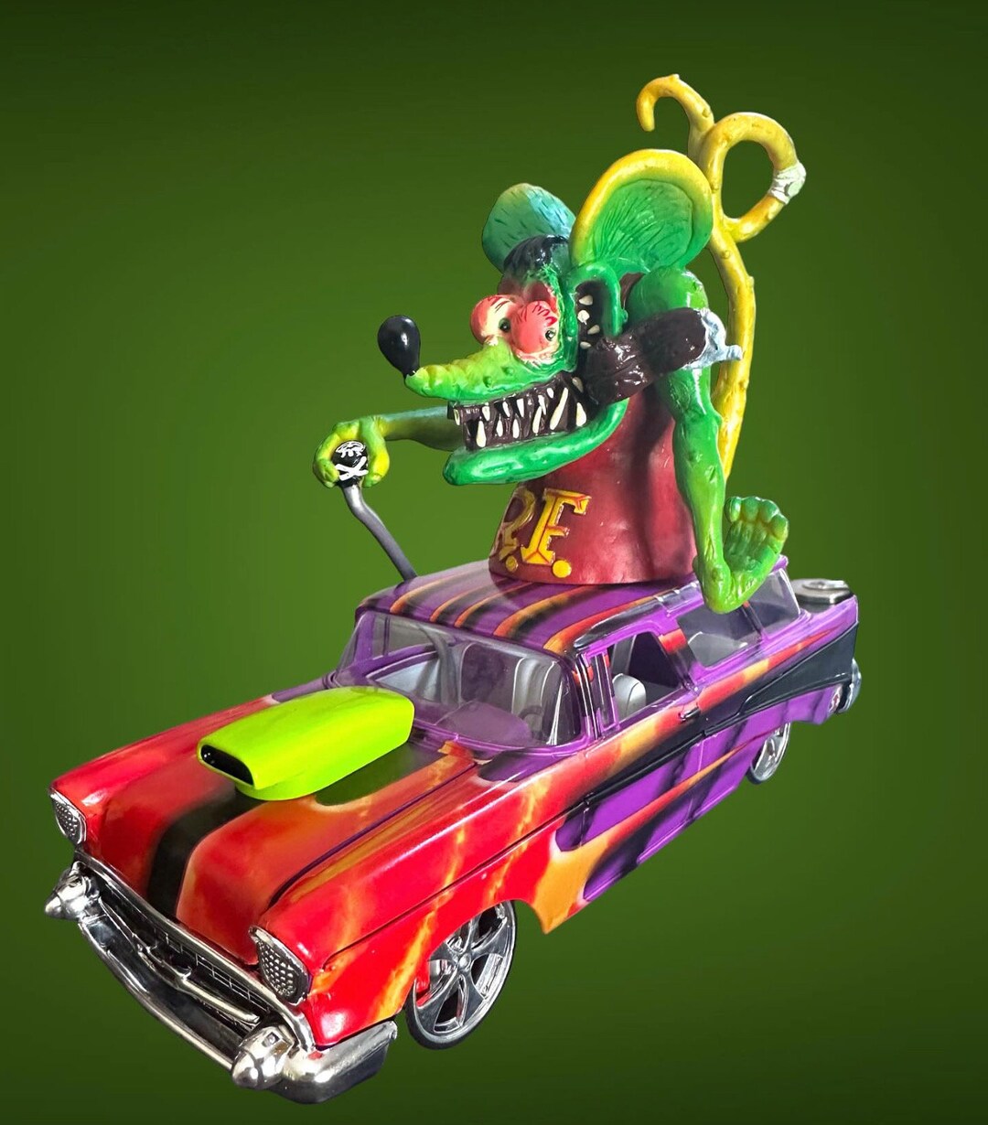 CAR 0003 of 2502 Matco Tools Rat Fink 1957 Chevy Nomad 1:24 Diecast Car ...