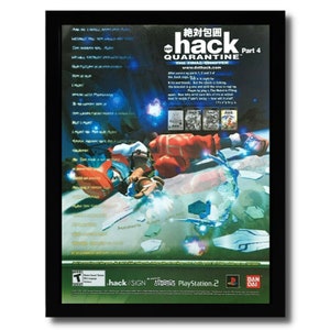 Dot Hack .hack QUARANTINE Part 4 Framed Print Ad/poster Official PS2 ...