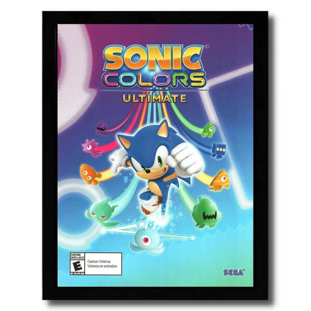 2021 Sonic Colors Ultimate Framed Print Ad/poster Nintendo Switch Promo ...