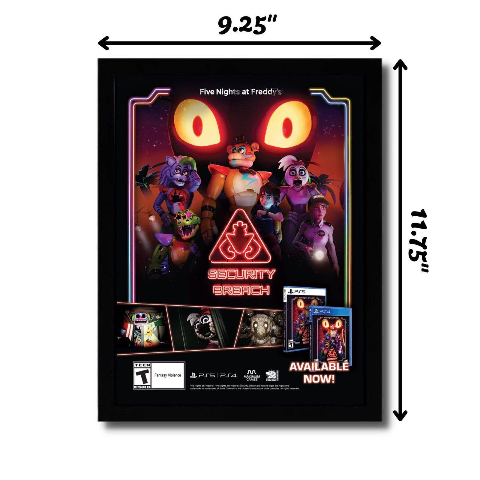 Five Nights at Freddy's Security Breach Poster sold by Kali Legitimate ...