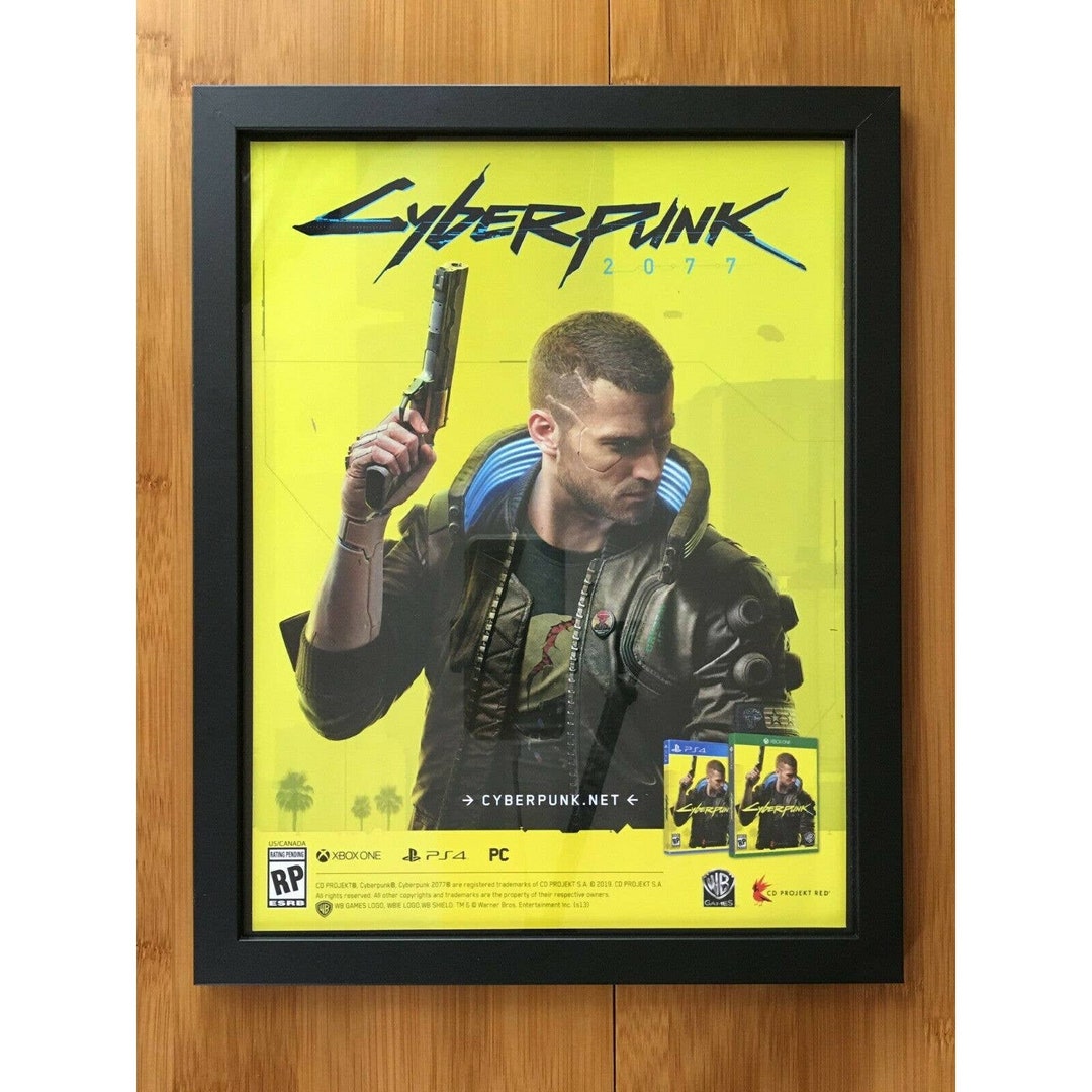 Framed Cyberpunk 2077 Print Ad/poster Official PS4 Xbox One PC - Etsy