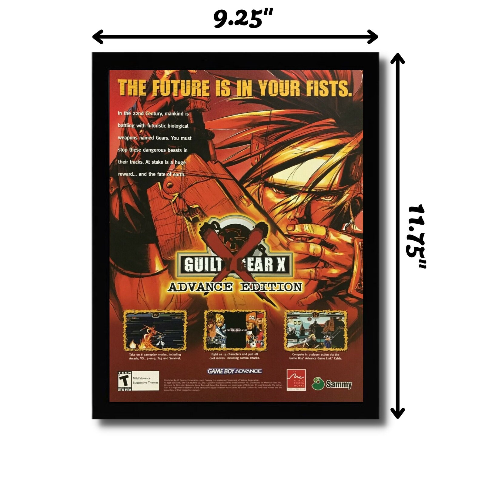 Capcom Fighting Evolution 2005 Print Poster Official Art Xbox Print Ad ...