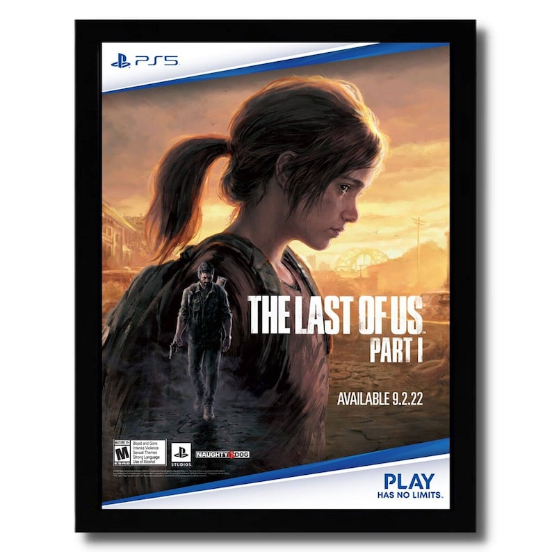 The Last of Us Part 1 I Framed Print Ad/poster PS5 Official Ellie Promo ...