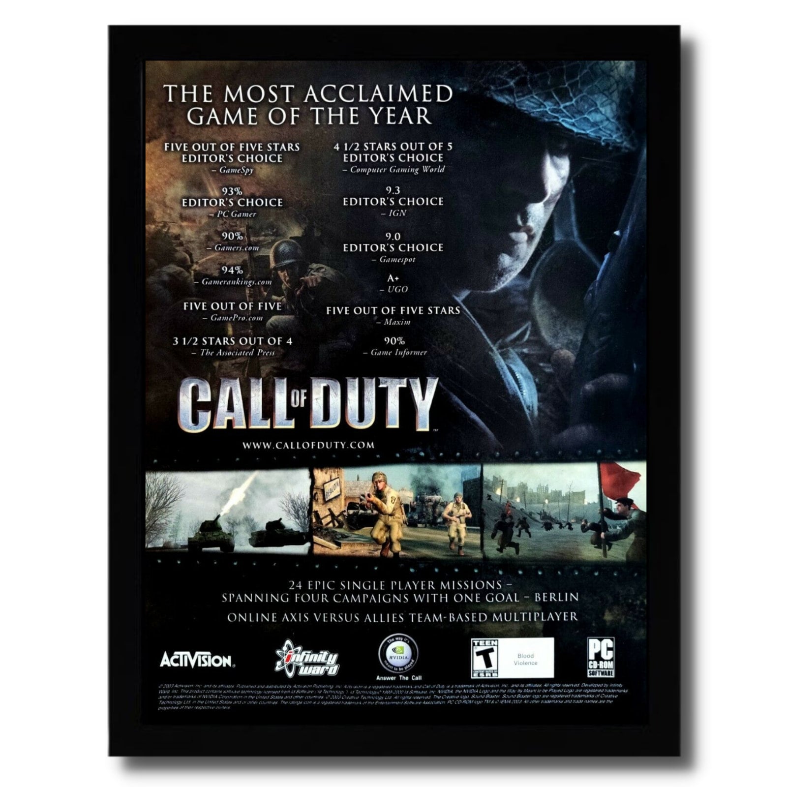 Call Of Duty 1 Poster