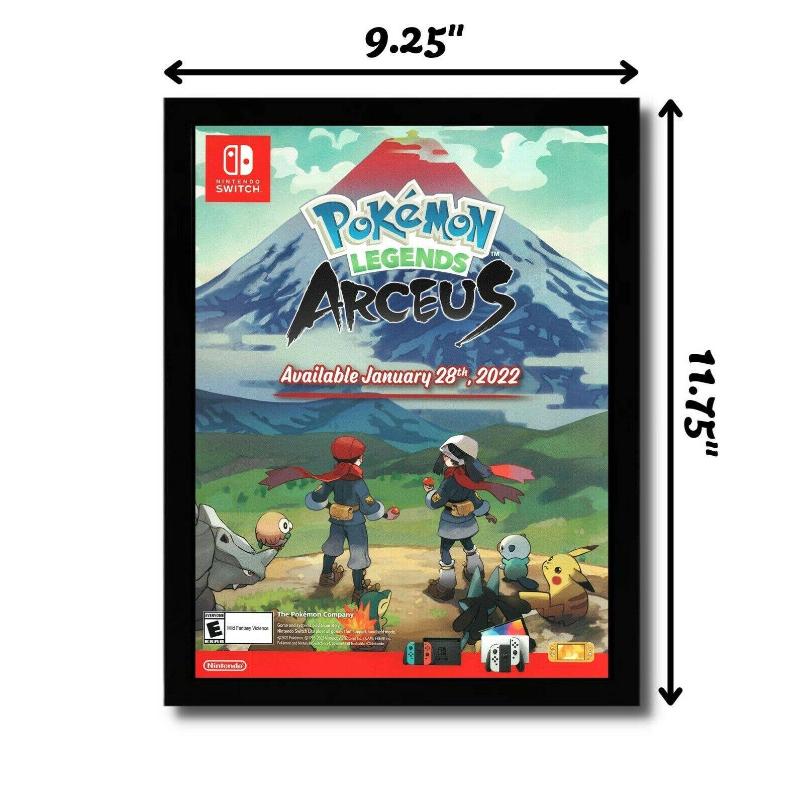 2021 Pokemon Legends: Arceus Framed Print Ad/poster Nintendo - Etsy
