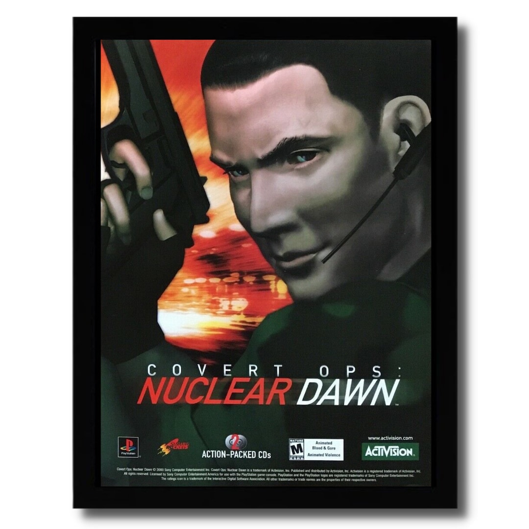 2000 Covert Ops: Nuclear Dawn Framed Print Ad/poster PS1 Playstation 1 ...