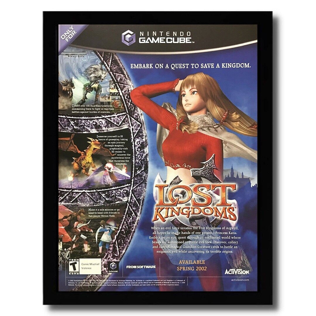 2002 Lost Kingdoms Framed Print Ad/poster Authentic Gamecube RPG Video ...