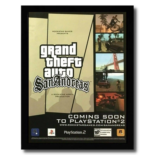 Grand Theft Auto San Andreas Poster - Etsy
