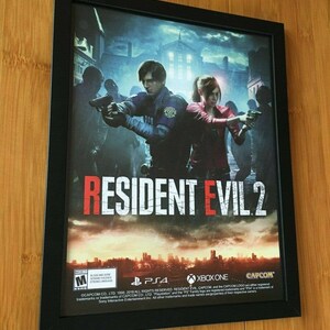 Resident Evil 2 Remake Framed Print Ad/poster Official PS4 Xbox One ...