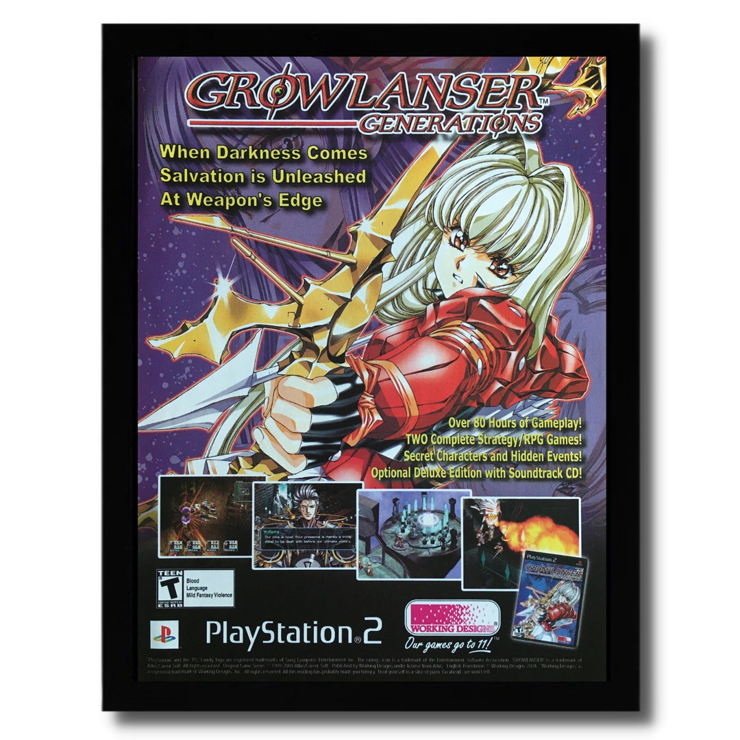 2004 Growlanser: Generations Print Ad/poster Official PS2 Playstation 2 ...