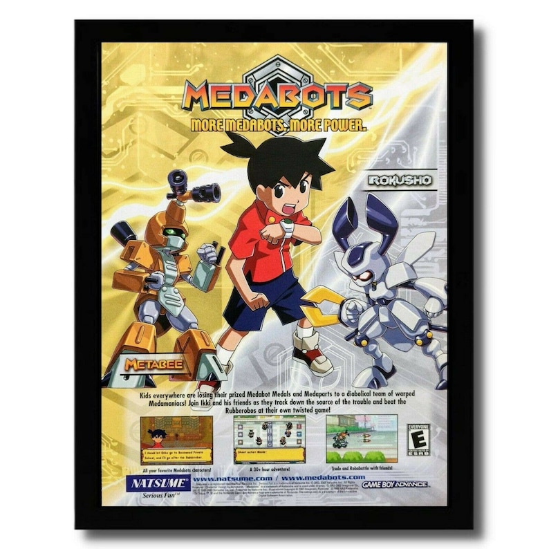 2002 Medabots Metabee / Rokusho Ver. Framed Print Ad/poster - Etsy