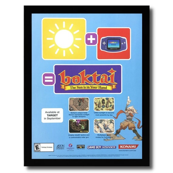 2003 Boktai GBA Framed Print Ad/poster Game Boy Advance - Etsy