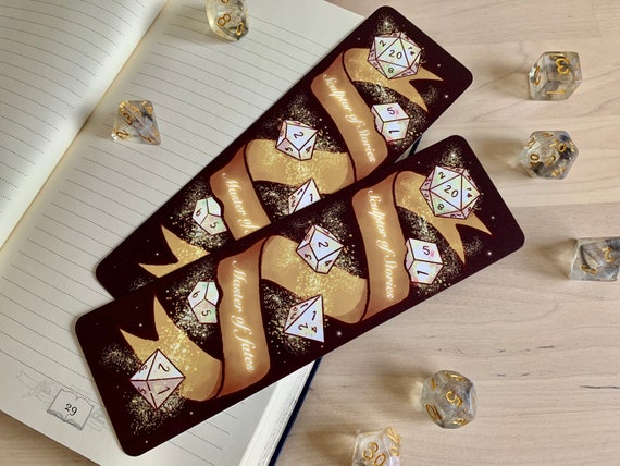 Dungeon Master Bookmark Dnd Bookmark Fantasy Journal Book - Etsy