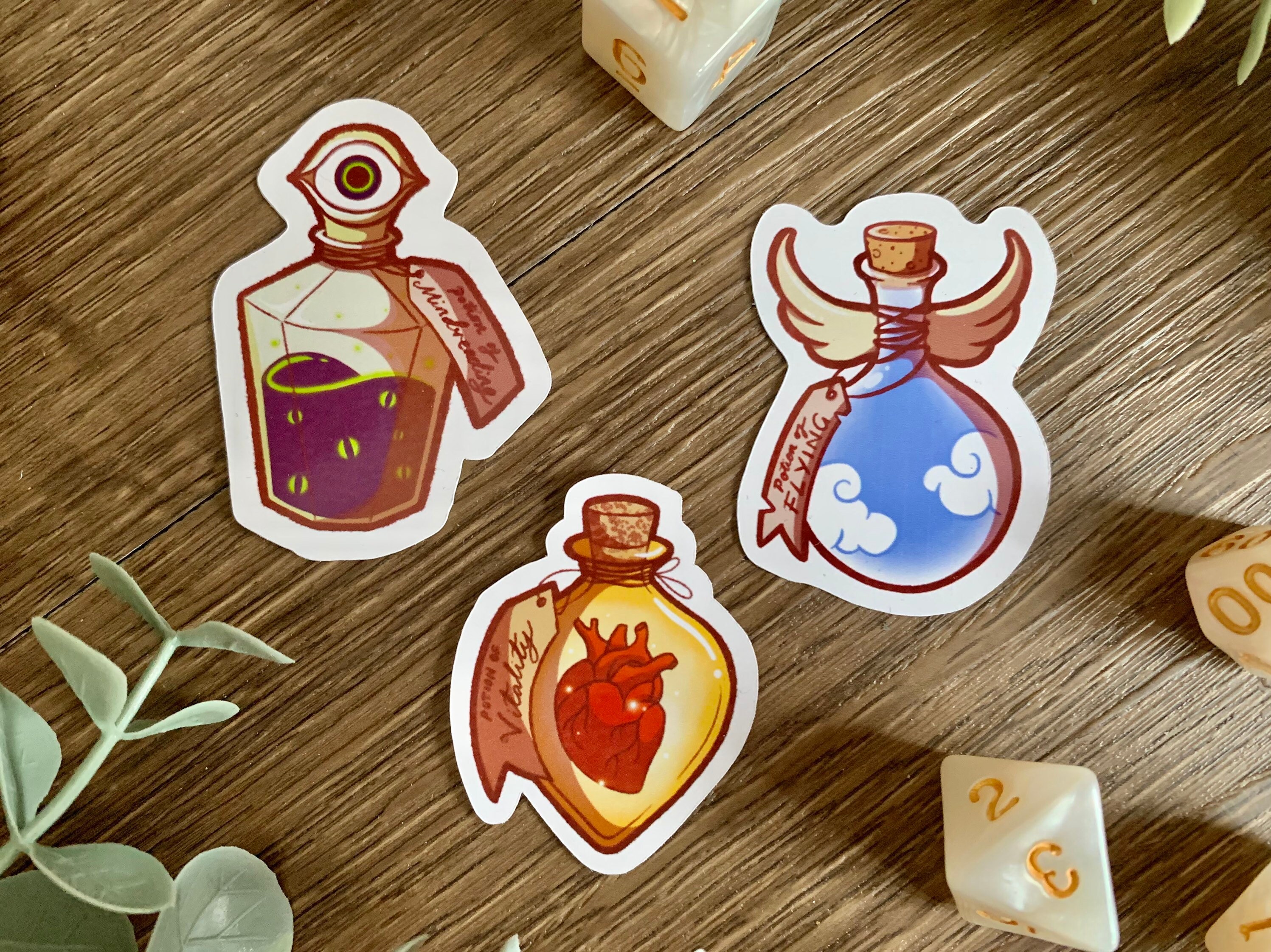 Potion Sticker Pack Vol. 1 Dnd Stickers Journal Stickers - Etsy