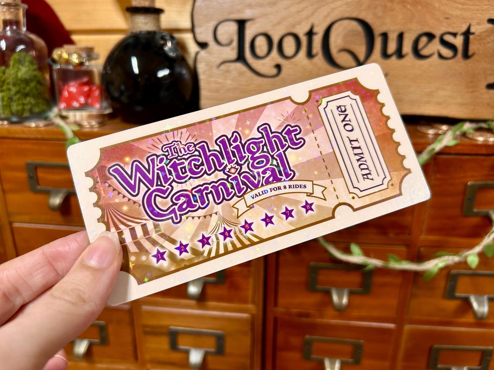 D&D the Witchlight Carnival Ticket | Dnd Prop | the Wild Beyond the ...