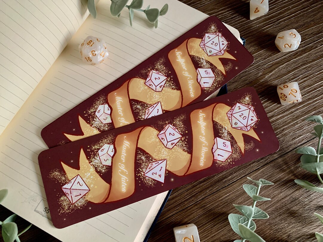 Dungeon Master Bookmark Dnd Bookmark Fantasy Journal Book - Etsy