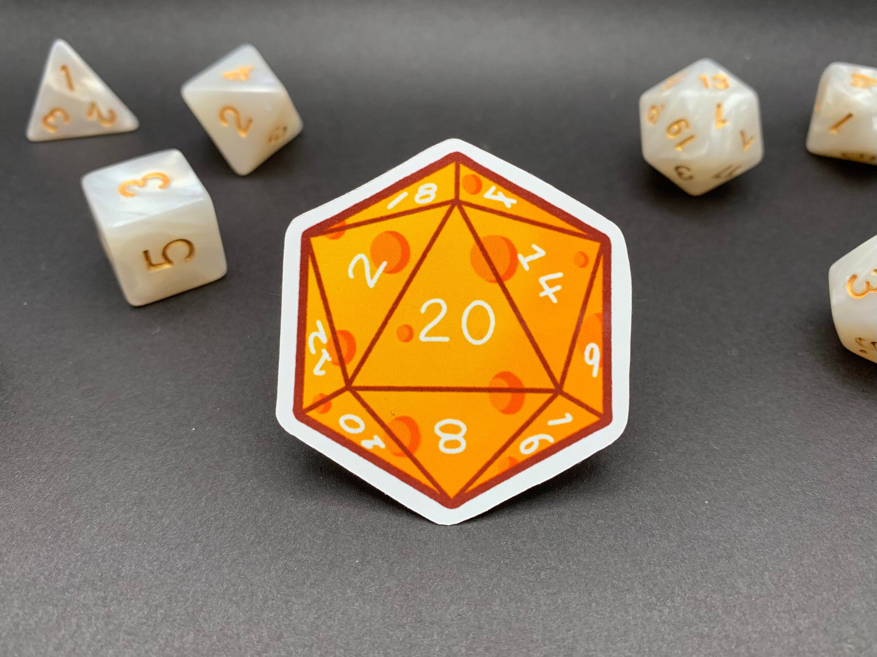 D20 Sticker Food and Drink Dnd & Fantasy Inspired - Etsy