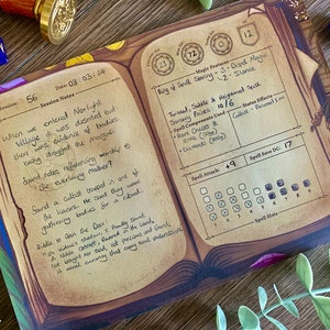 Dnd Spellcaster Notepad | Dnd Notebook | Dnd Notepad | D&D Spell Slot ...
