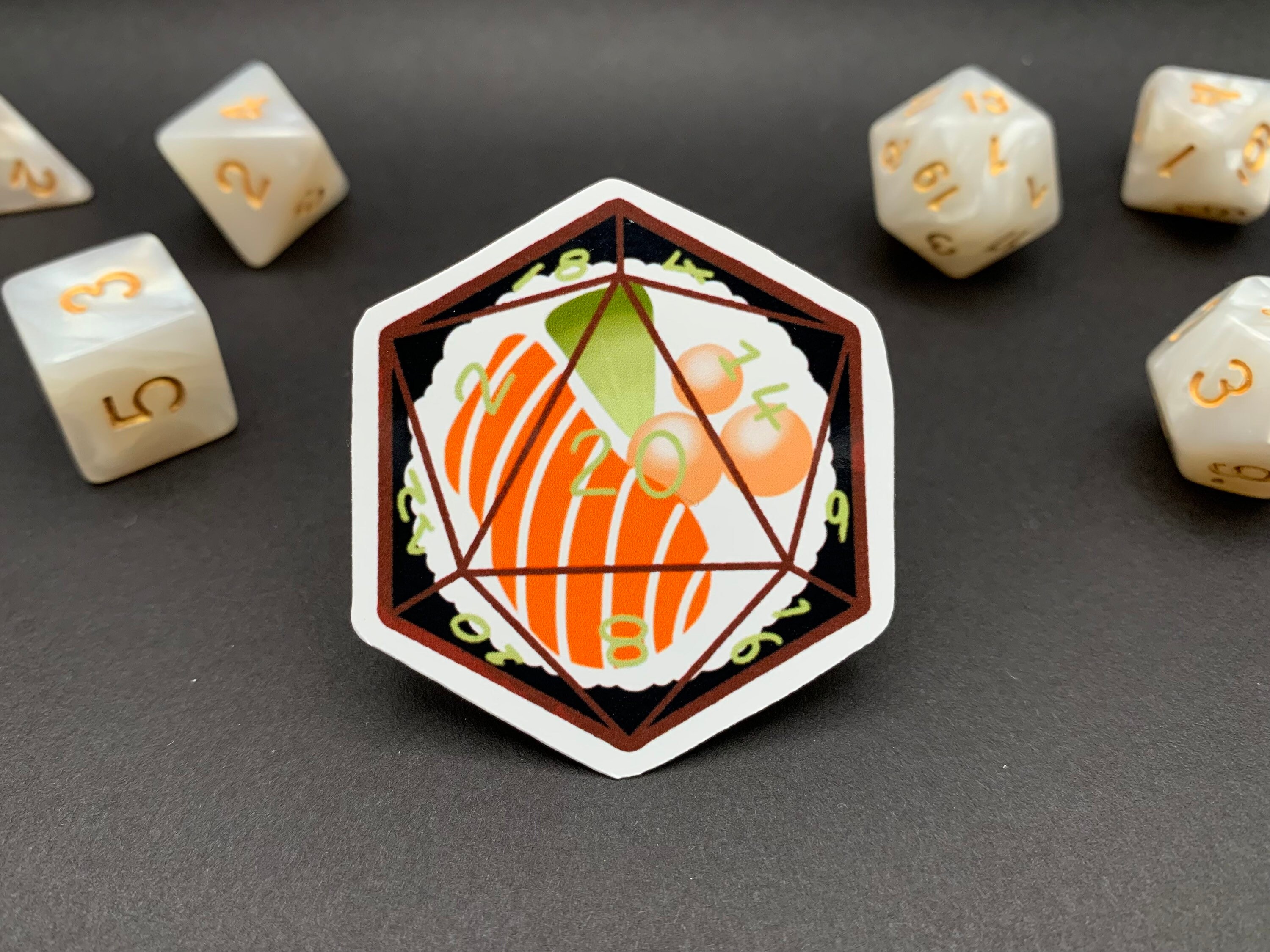 D20 Sticker Food and Drink Dnd & Fantasy Inspired - Etsy
