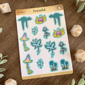 Dnd Sticker Sheet | Feywild | Journal Stickers | Dungeons and Dragons ...